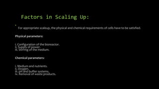 Scale up in Tissue Eng | PPTX