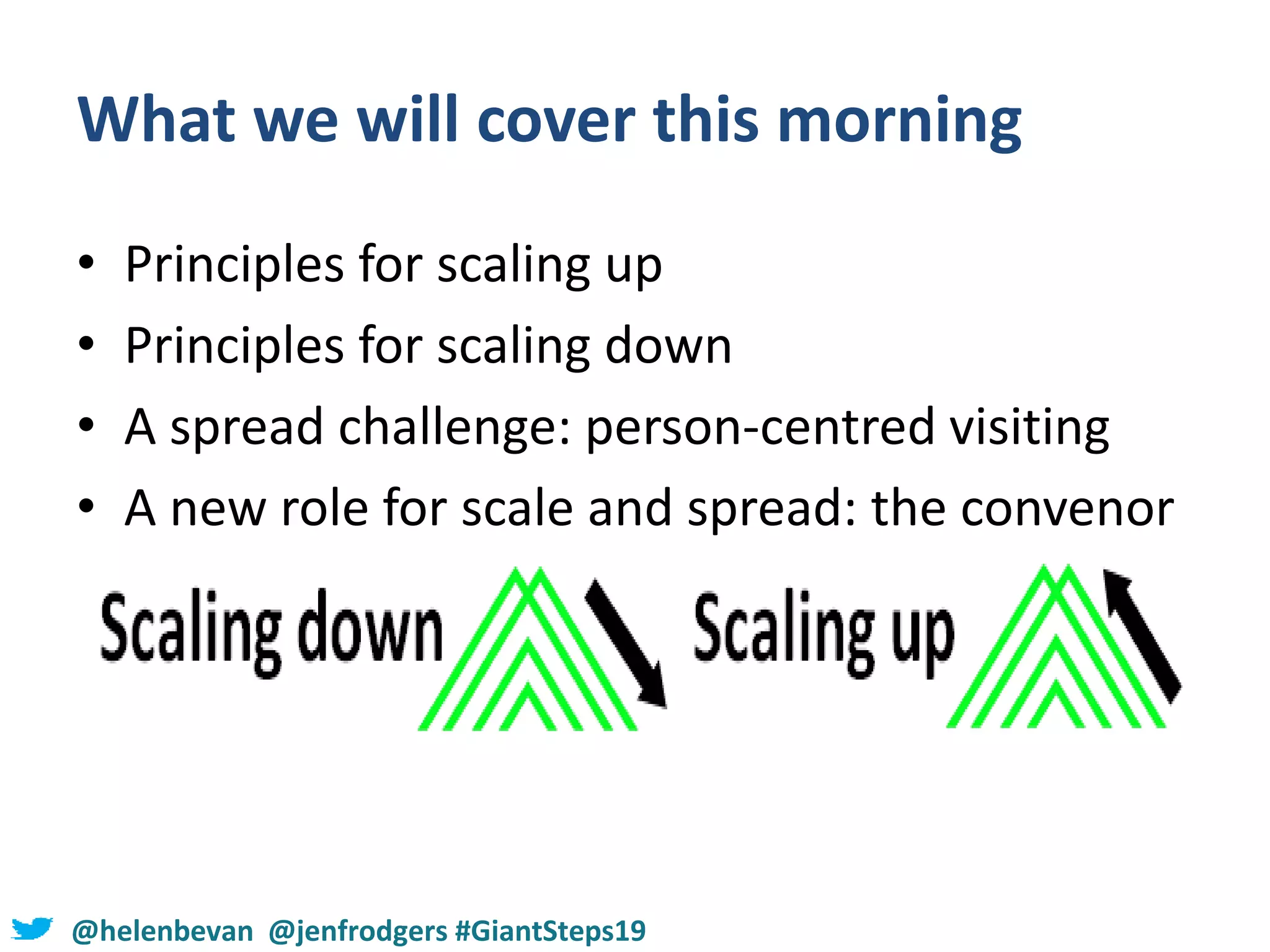 Scaling down and scaling up | PPTX