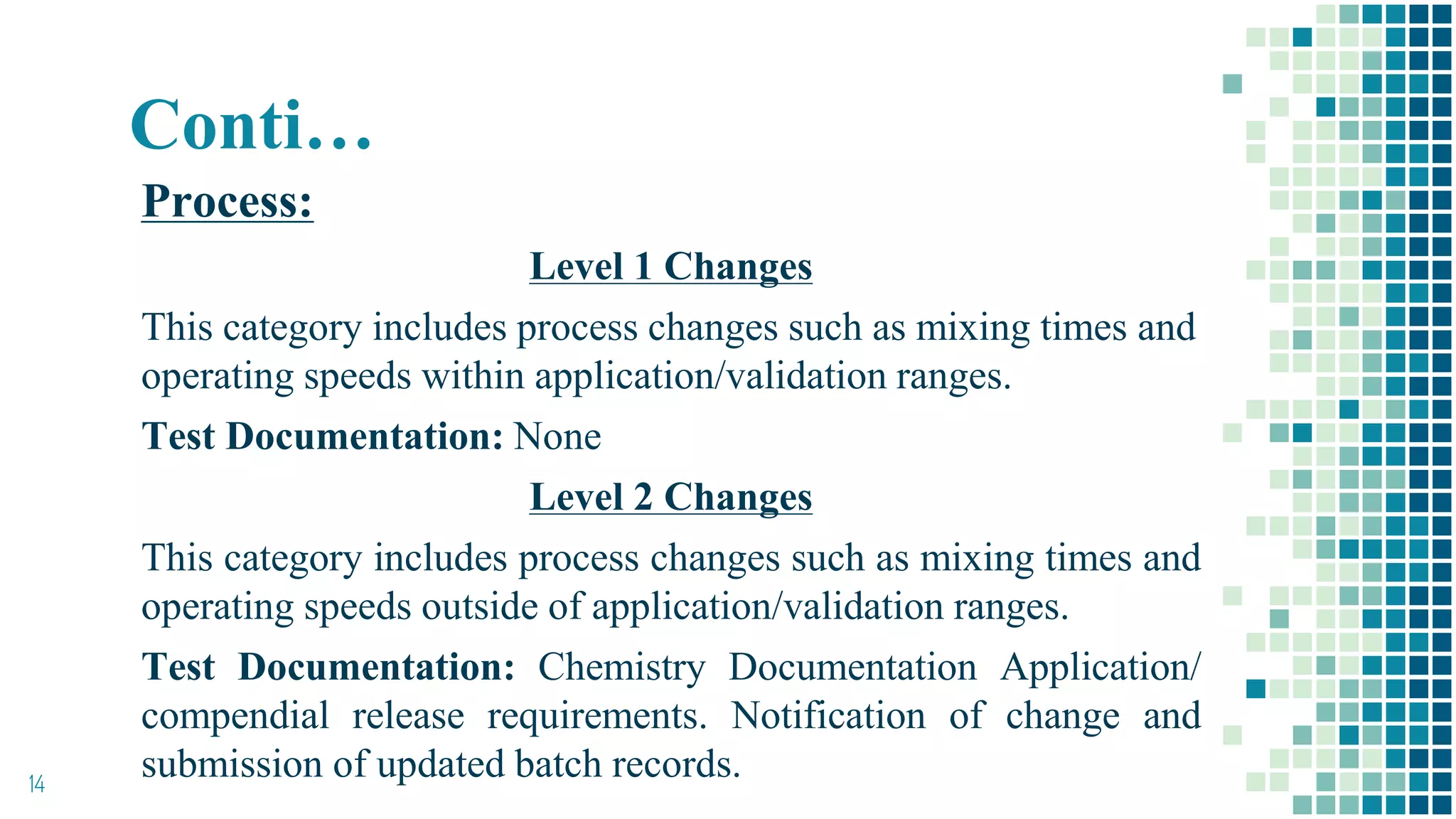 Scale up and post approval changes | PPTX