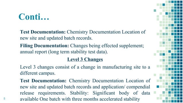 Scale up and post approval changes | PPTX