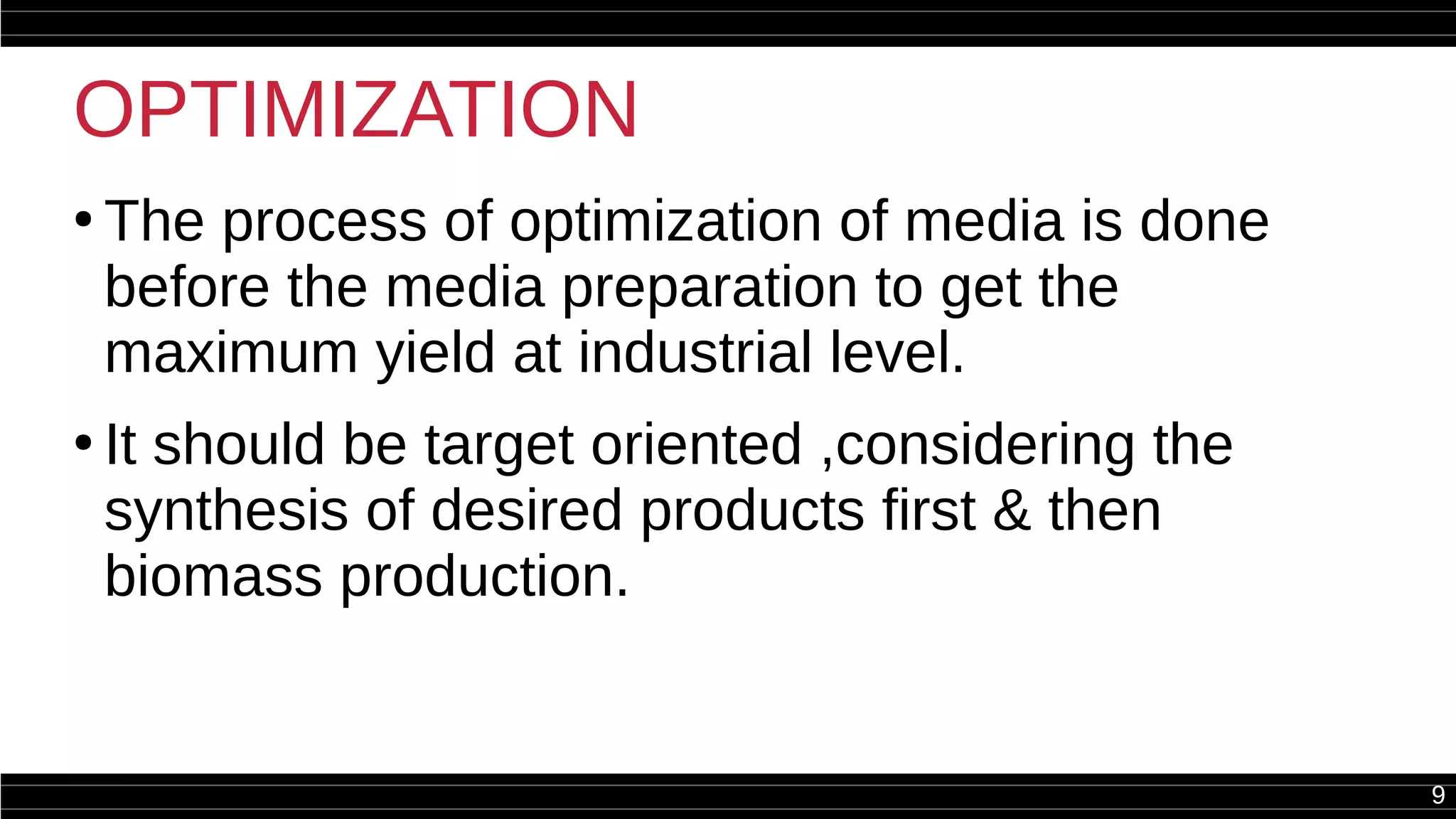 Scale up & Optimization | PDF