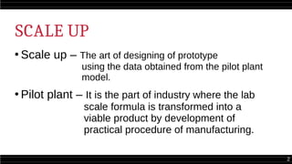 Scale up & Optimization | PDF