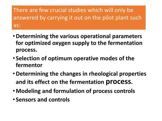 Fermentation -- Scale up Technology | PPTX | Chemistry | Science