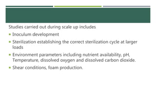 Scale up fermentation process (H.M.Moavia Atique) | PPTX