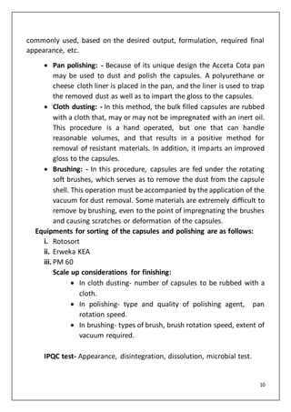 Scaleup for capsules | DOCX