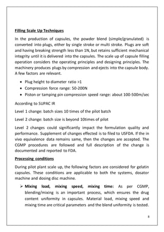 Scaleup for capsules | DOCX