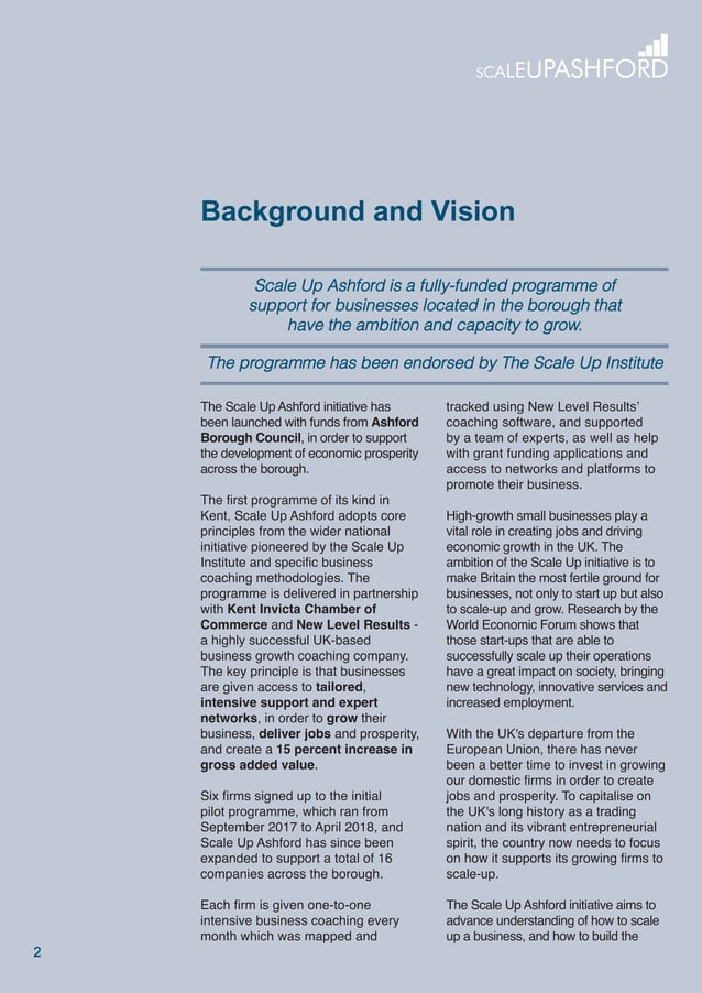 Scale up Ashford pilot results - updated | PDF