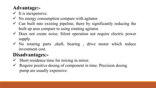 Scale up of agitated vessels and static mixer | PPTX
