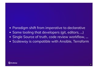 Infrastructure as code chez Scaleway | PPT