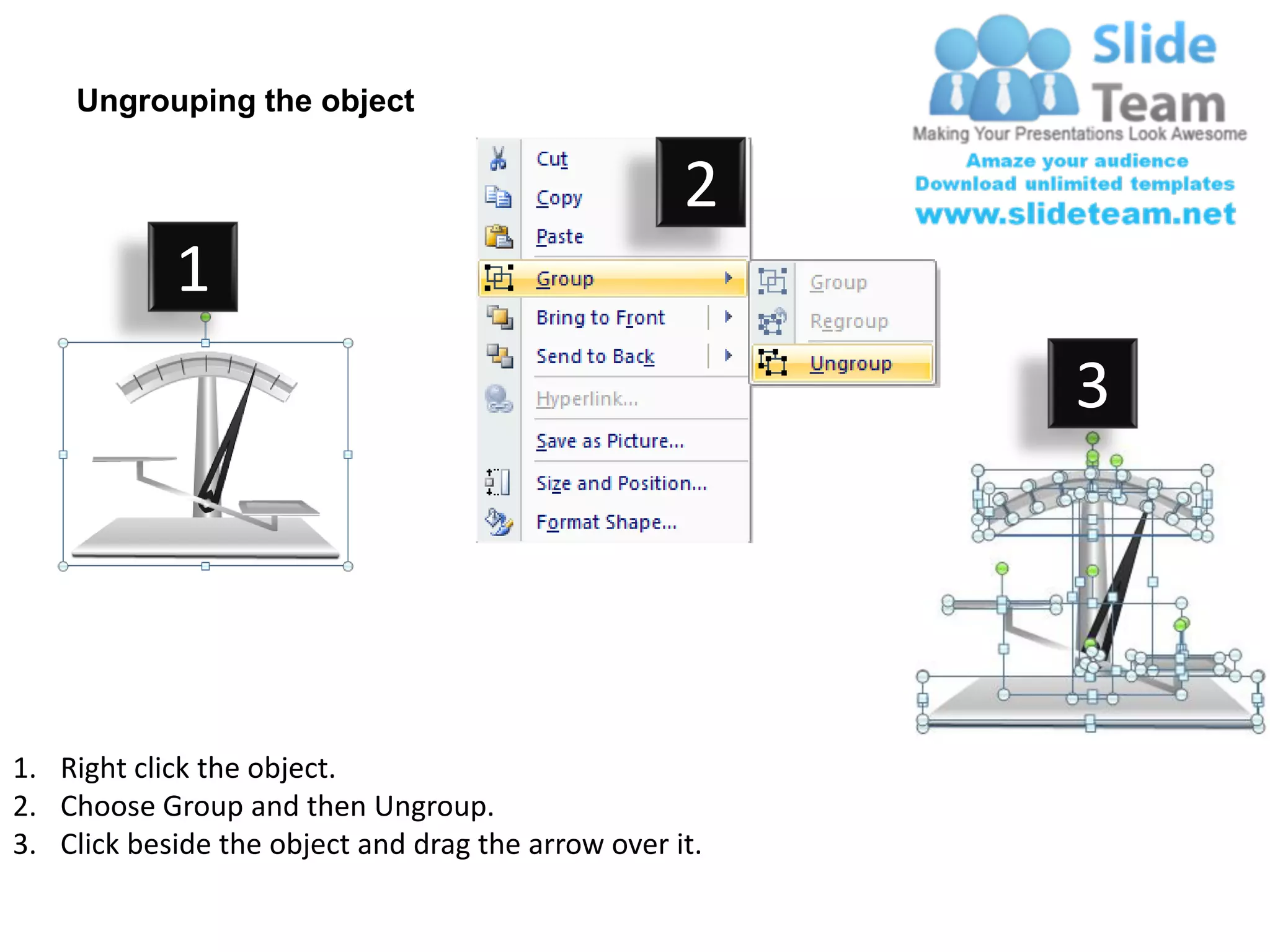 Scale with pointer powerpoint presentation slides ppt templates | PDF