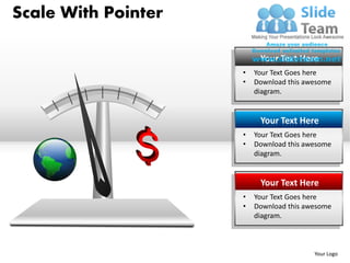 Scale with pointer powerpoint presentation slides ppt templates | PDF