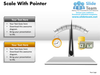 Scale with pointer powerpoint presentation slides ppt templates | PDF
