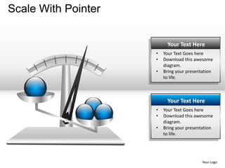 Scale with pointer powerpoint presentation templates | PPTX