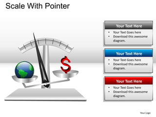 Scale with pointer powerpoint presentation templates | PPTX