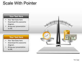 Scale with pointer powerpoint presentation templates | PPTX