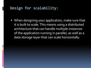 Scale your cloud native application. | PPTX