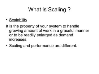 Scaling Your Web Application | PPT