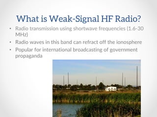 Weak-Signal Radio Communications for Bitcoin Network Resilience | PPT