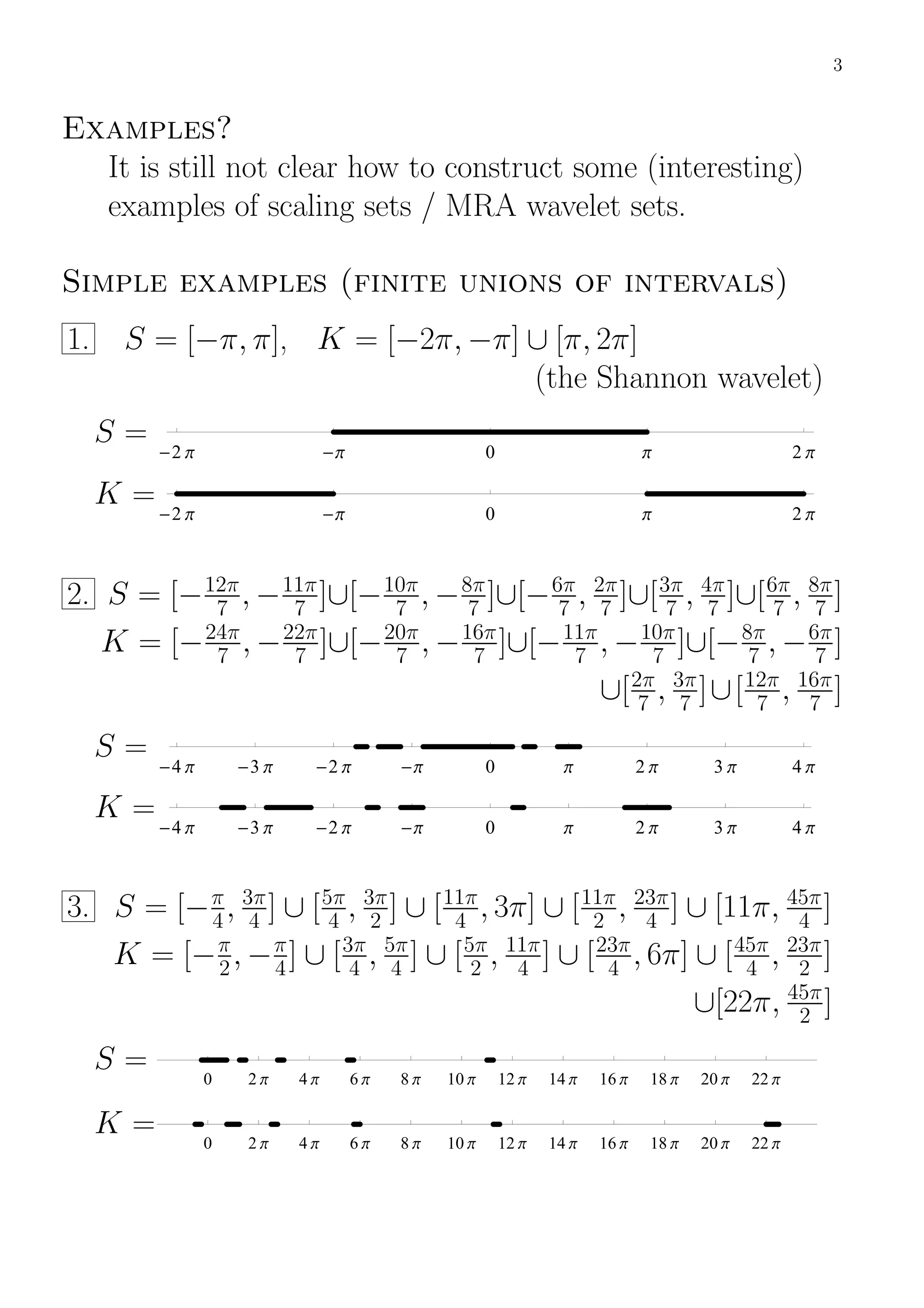 Some Examples of Scaling Sets | PDF