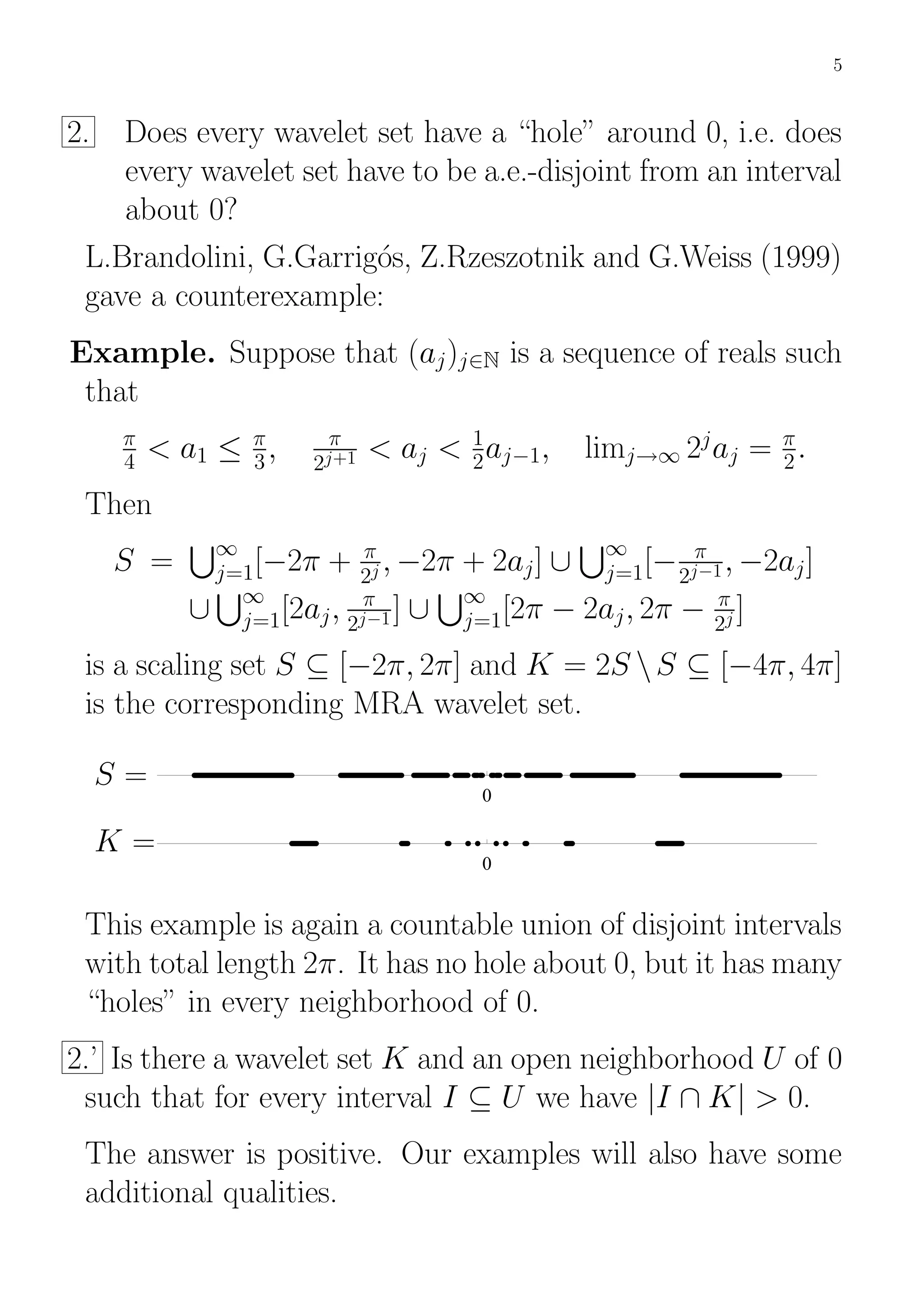 Some Examples of Scaling Sets | PDF