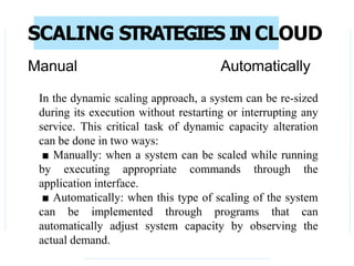 Scaling in cloud computing for resource utilization | PPT