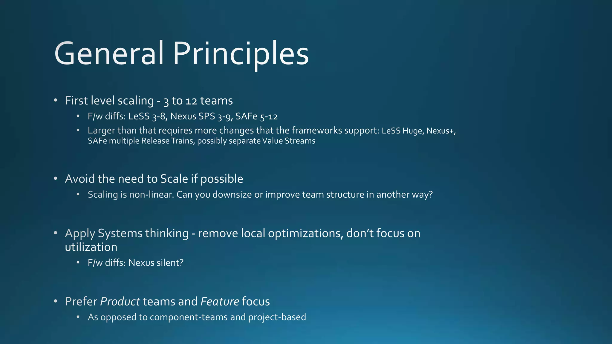 Scaled Agile Principles and Practices | PPTX