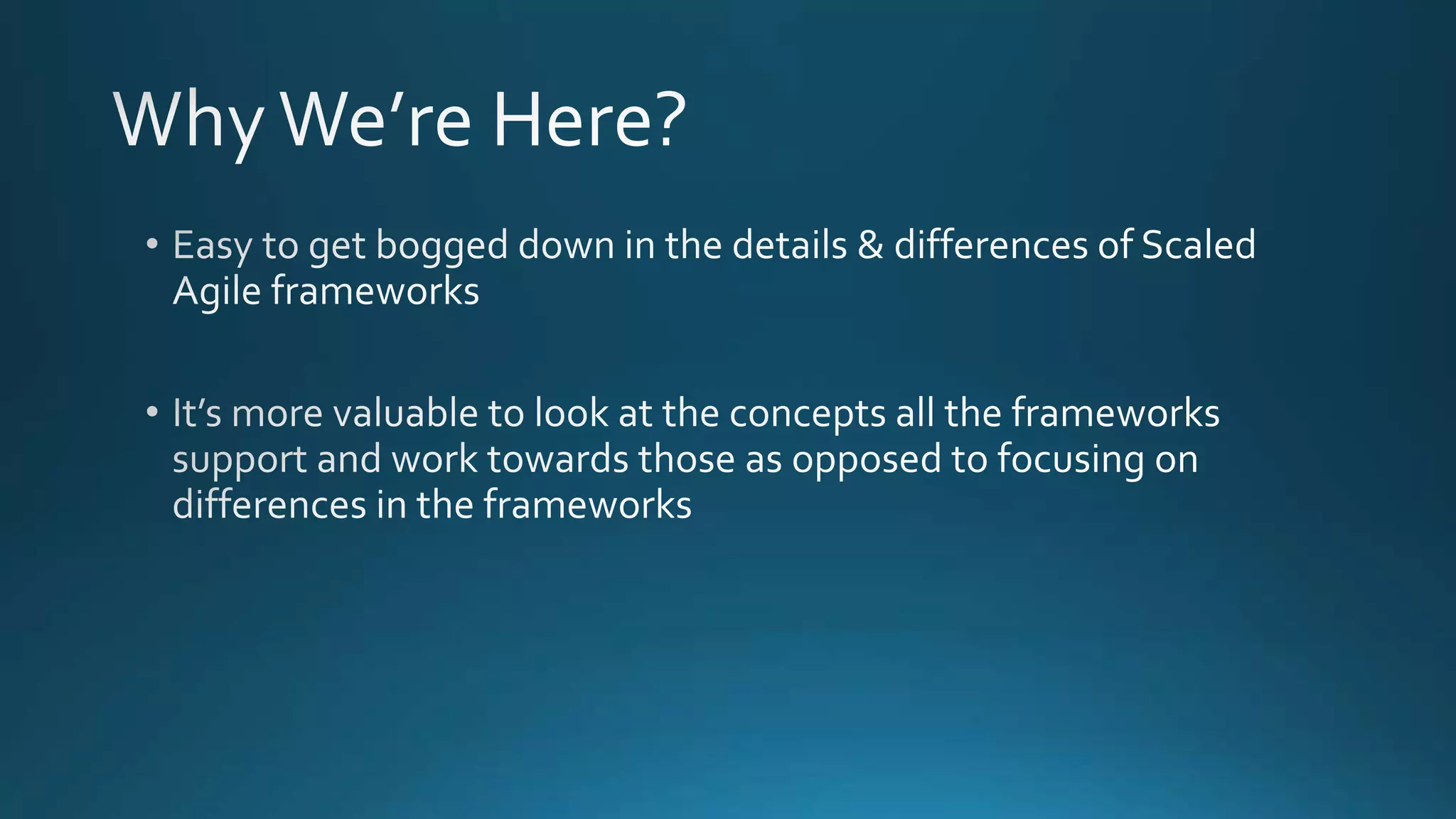 Scaled Agile Principles and Practices | PPTX