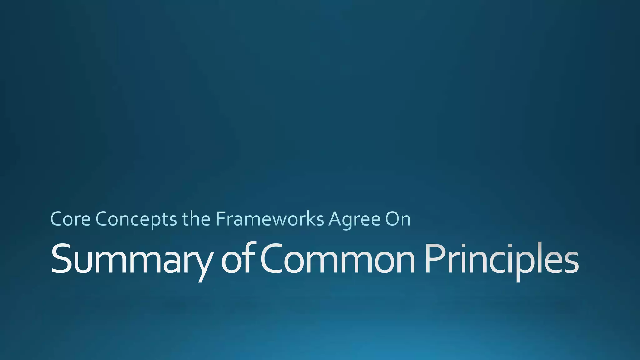 Scaled Agile Principles and Practices | PPTX