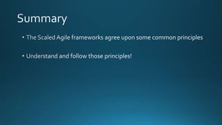 Scaled Agile Principles and Practices | PPT