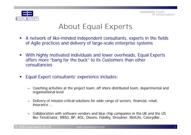 Scaling Agile Distributed Development | PDF | Management Consulting Industry | Industries