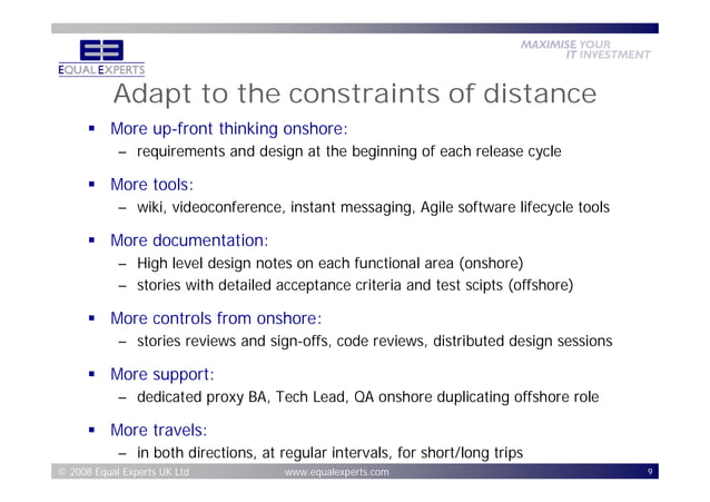 Scaling Agile Distributed Development Pdf Management Consulting