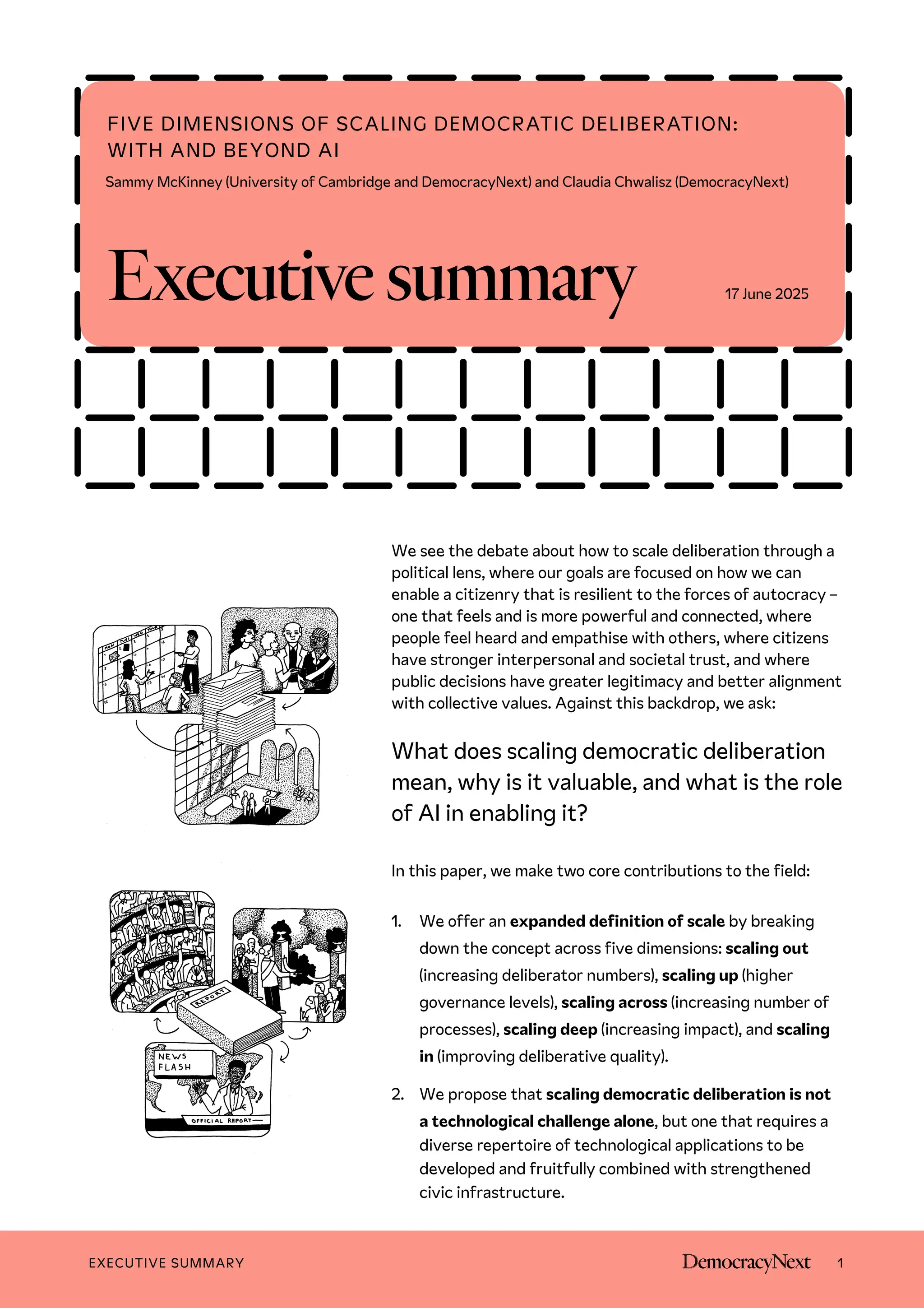 Scaling Democratic Deliberation, Democracy Next | PDF