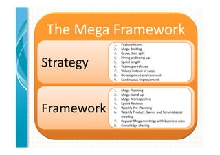 Scaling scrum-mega-framework | PPT