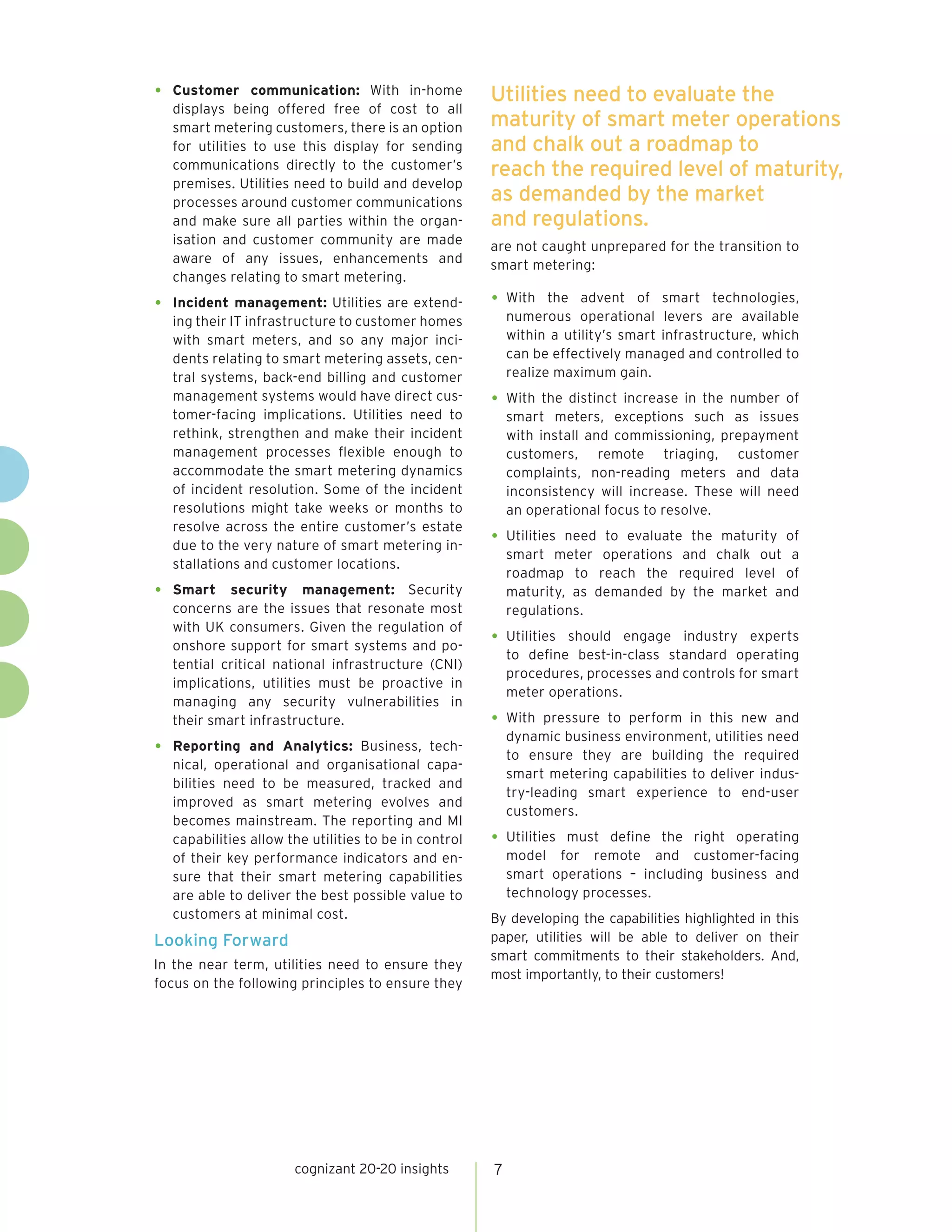 Scaling Up Smart Meter Operations: Challenges and the Way Forward for ...