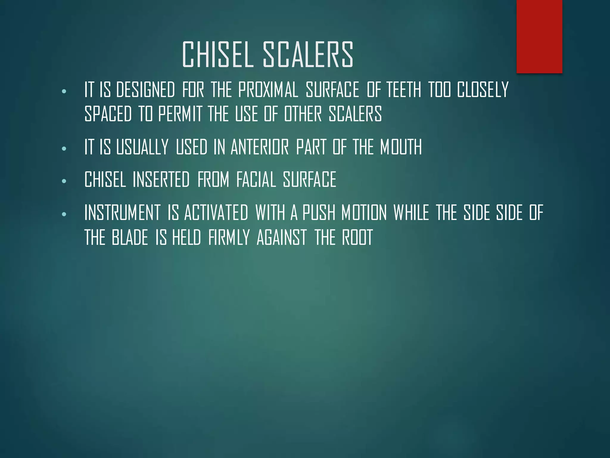 scaling and root planing instruments | PDF