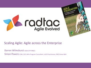 Scaling agile. Agile across the enterprise | PPTX | Computer Software and Applications | Computing