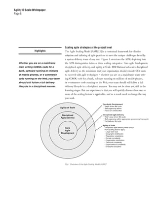 White paper - Scaling agile: An executive guide | PDF