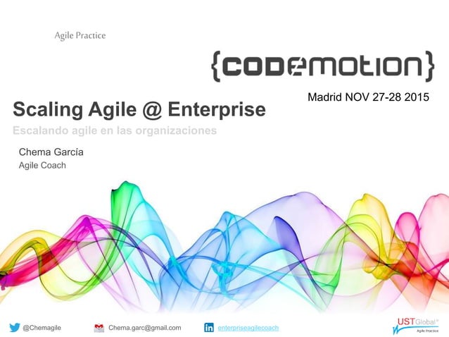 Scaling Agile at enterprise Chema Garcia | PPT