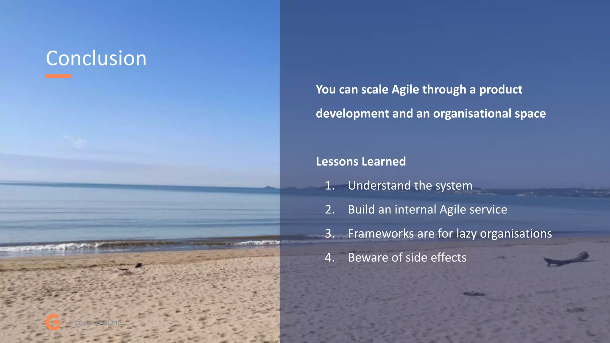 Lessons learned from scaling Agile | PPTX