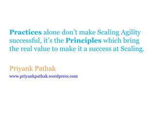 Scaling Agility Primer - Principles of Scaling Agility v.1 | PPT