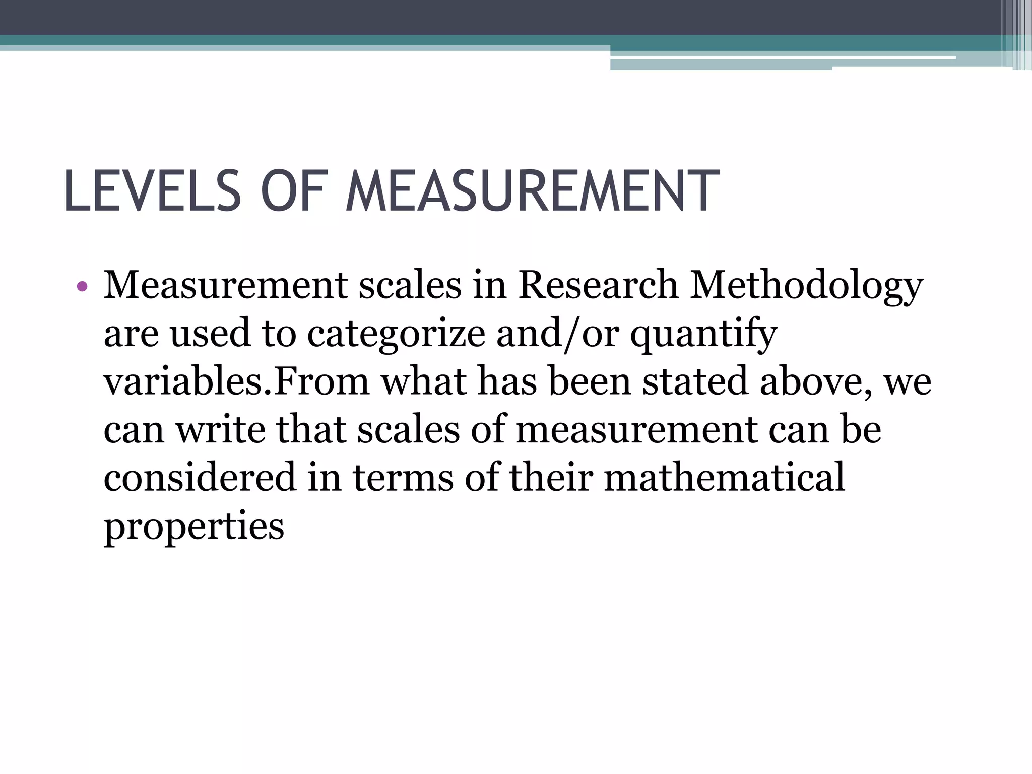 Scaling and measurement technique | PPTX