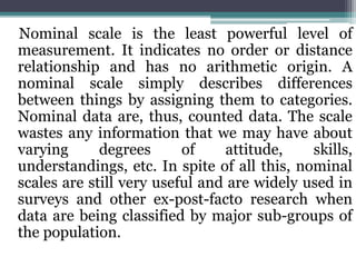 Scaling and measurement technique | PPTX