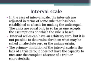 Scaling and measurement technique | PPTX