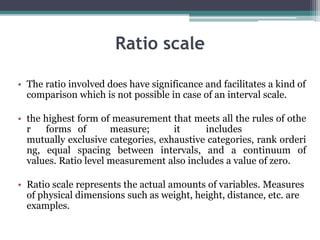 Scaling and measurement technique | PPTX