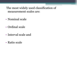 Scaling and measurement technique | PPT