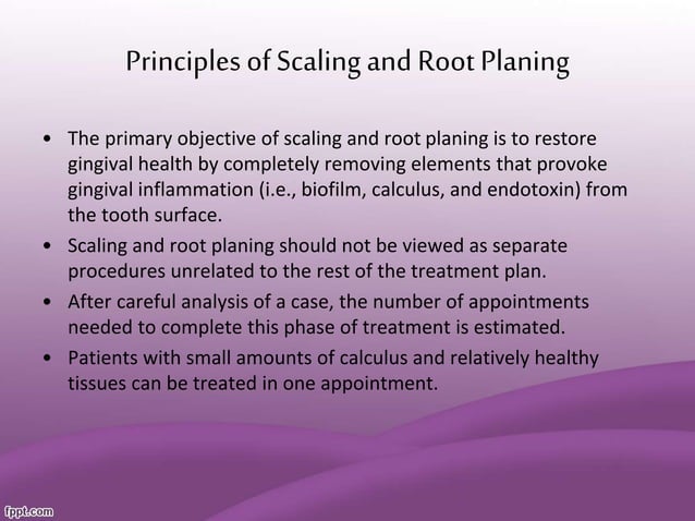 Scaling and root planing | PPTX | Oral care | Personal Care