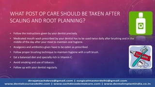 Scaling and root planning | Periodontal treatment protocol | Treatment ...