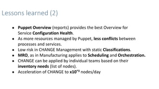 Puppet - Scaling Configuration Management through Inventories | PPT