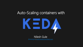 Scaling containers with keda | PPT