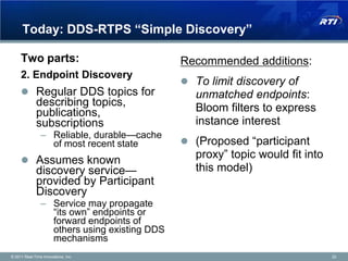 Scaling DDS to Millions of Computers and Devices | PPTX | Computer Networking | Computing